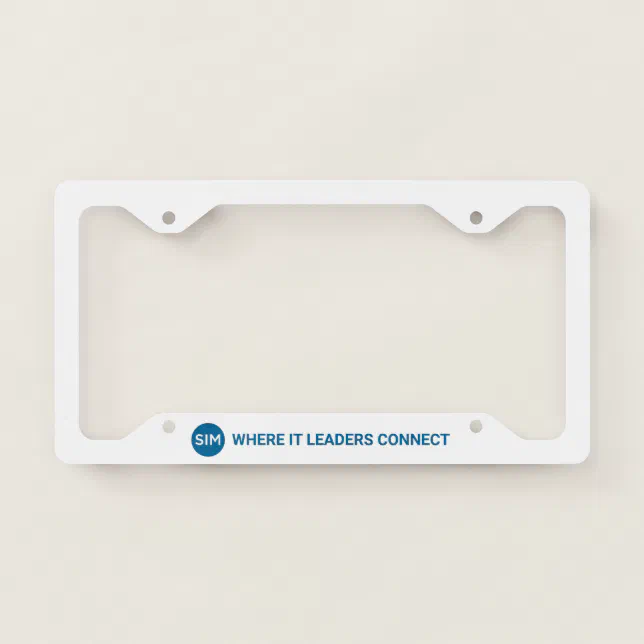 SIM Logo License Plate Frame | Zazzle