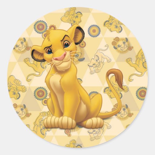 Simba Classic Round Sticker | Zazzle