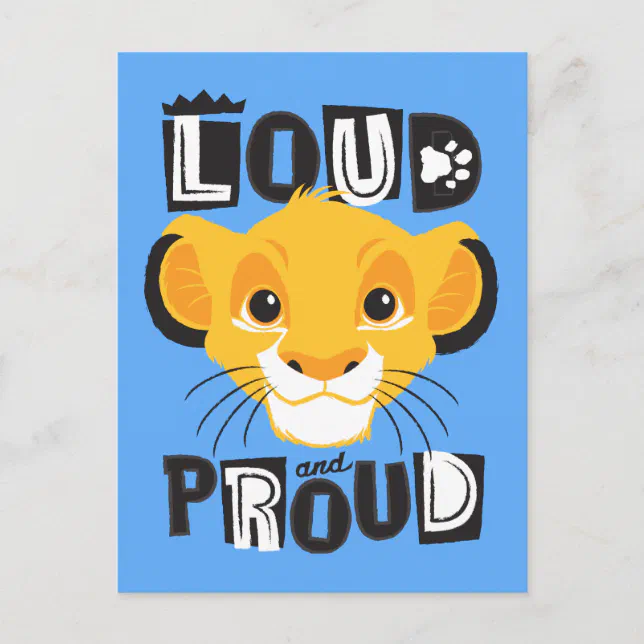 Simba | Loud And Proud Postcard | Zazzle