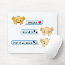 Simba Nala Conversation Mouse Pad | Zazzle
