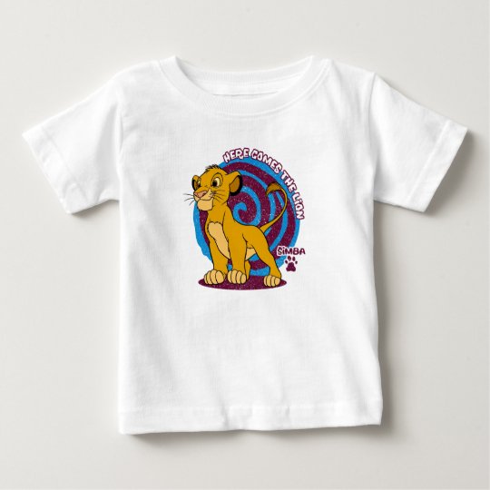 Simba Stands Proud Disney Baby T-Shirt | Zazzle.com