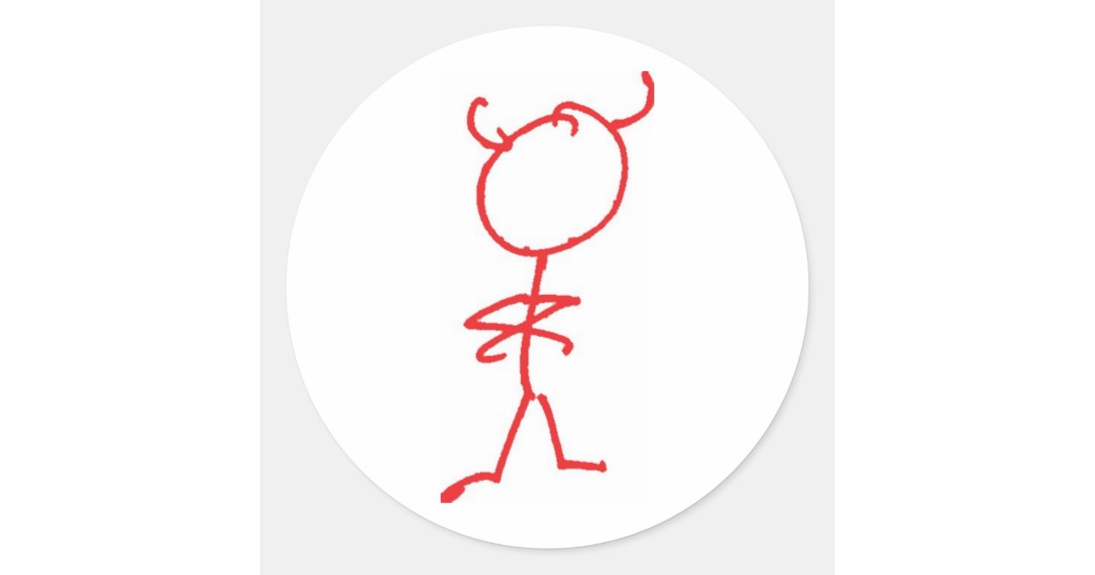 Simon Jester Classic Round Sticker | Zazzle