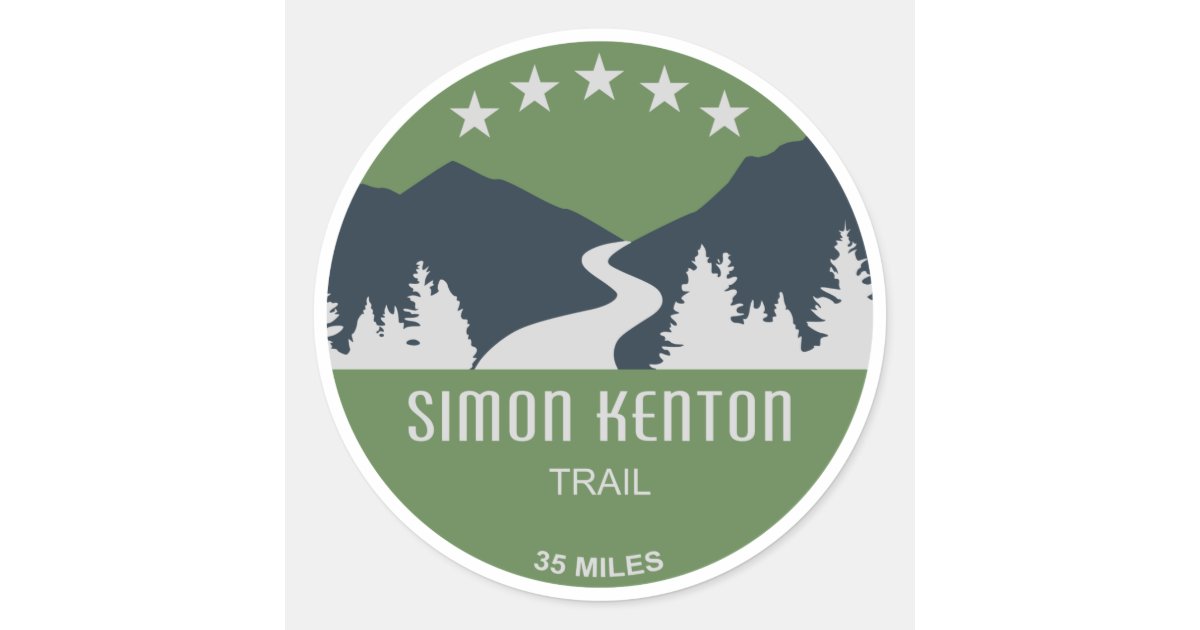 Simon Kenton Trail Classic Round Sticker | Zazzle