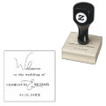 Simpel, minimal, handwriting "Welcome" Rubber Stamp | Zazzle