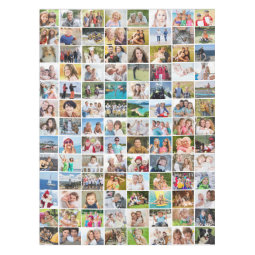 Simple 104 Photo Collage Tablecloth | Zazzle