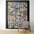 Simple 130 Square Photo Collage Personalized Tapestry | Zazzle