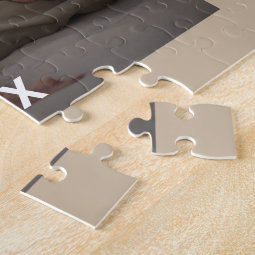 Simple 1 Photo Full Coverage - Chunky Text Overlay Jigsaw Puzzle | Zazzle