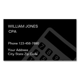 Simple Accountant CPA Design Business Card Magnet | Zazzle