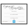 Simple Add Logo Certificate of Completion Award | Zazzle
