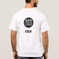 Simple Add Your Own Logo Business Employee T-Shirt | Zazzle