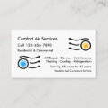 Simple Air Conditioning Business Cards | Zazzle