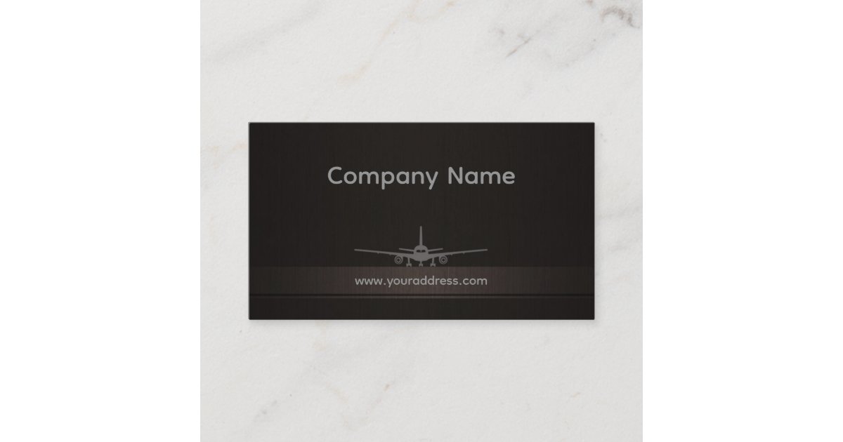 Simple Airplane Company Business Card | Zazzle