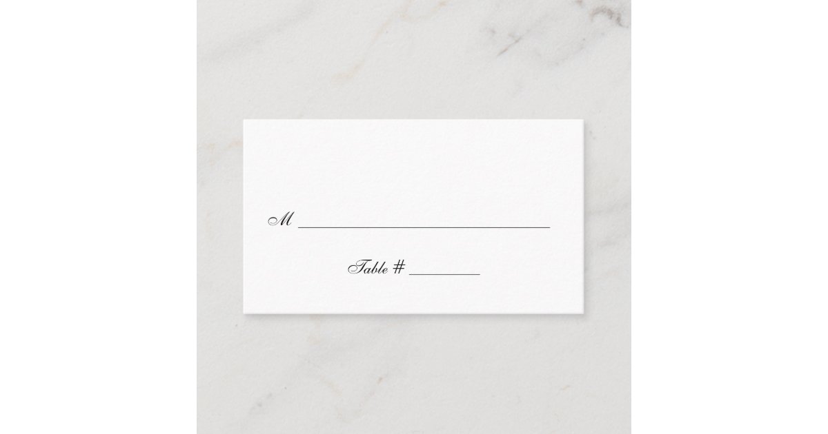 Simple, All Occasion - Table Assignment Cards | Zazzle