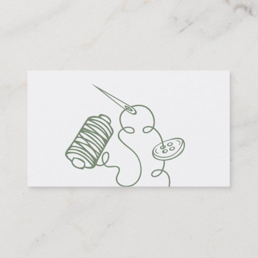 Simple Alterations Seamstress Business Card | Zazzle