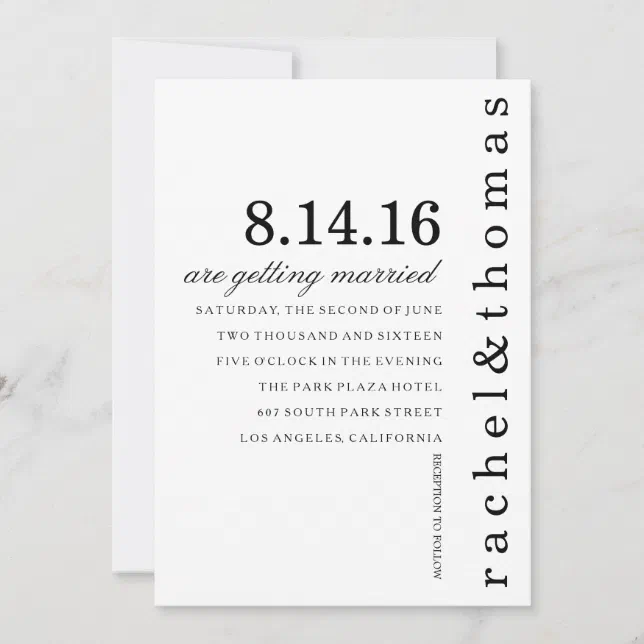 Simple and Chic Invitation | Zazzle