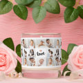 Simple and Chic Multi Photo Collage | Love Scented Candle | Zazzle