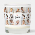 Simple and Chic Multi Photo Collage | Love Scented Candle | Zazzle