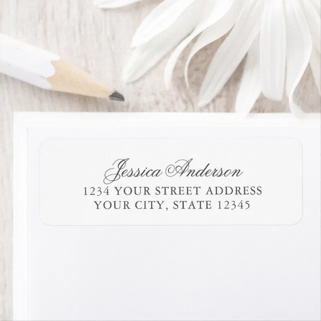 Simple and Elegant Text Label | Zazzle