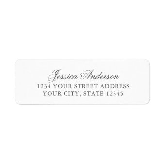 Simple and Elegant Text Label | Zazzle