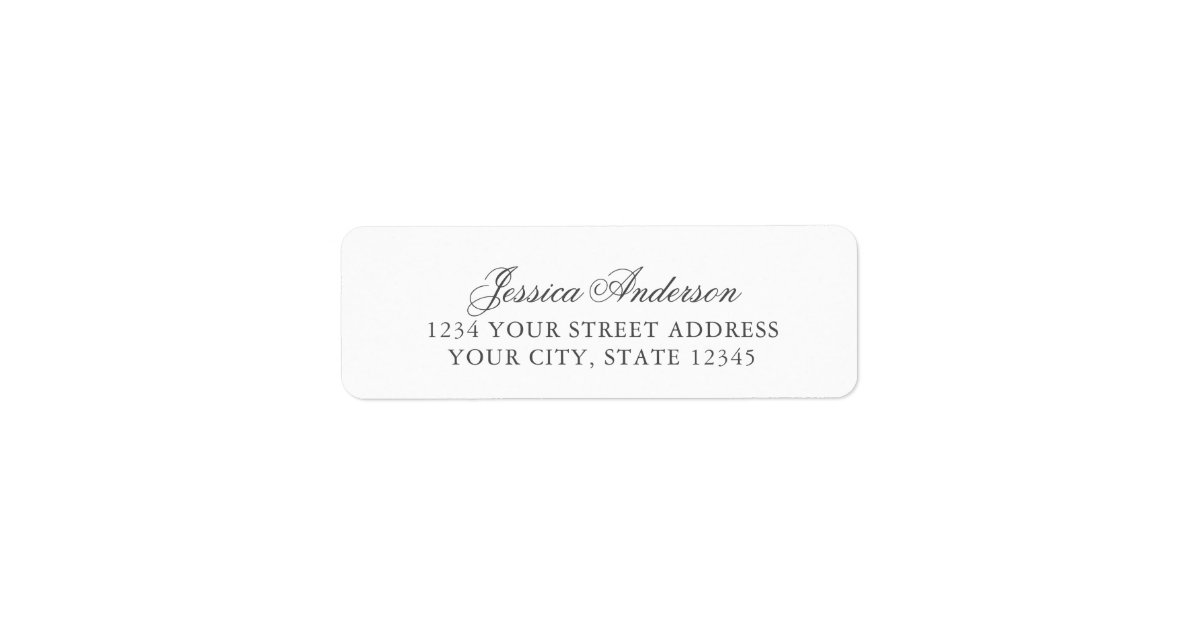 Simple and Elegant Text Label | Zazzle.com