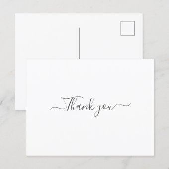 Simple and Minimal Thank You Card | Zazzle