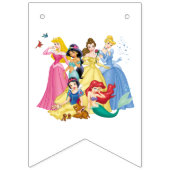 Simple and Modern Disney Princess Birthday Bunting Flags | Zazzle