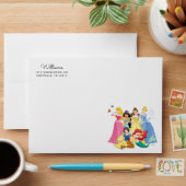 Simple and Modern Disney Princess Birthday Envelope | Zazzle