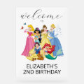 Simple and Modern Disney Princess Birthday Welcome Acrylic Sign | Zazzle