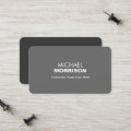 Simple and Modern Gray Graduate Student University Calling Card | Zazzle