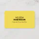 Simple and Modern Yellow Graduate Student Calling Card | Zazzle