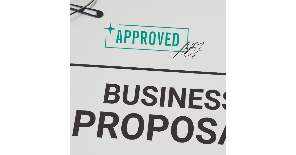 Simple APPROVED Office Business Custom Self-inking Stamp | Zazzle
