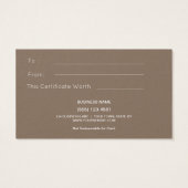 Simple Barn Wood | Rustic Gift Card Certificate | Zazzle
