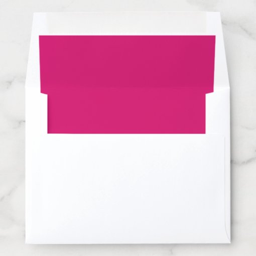 Simple Basic Minimalist Classic Magenta Hot Pink Envelope Liner | Zazzle
