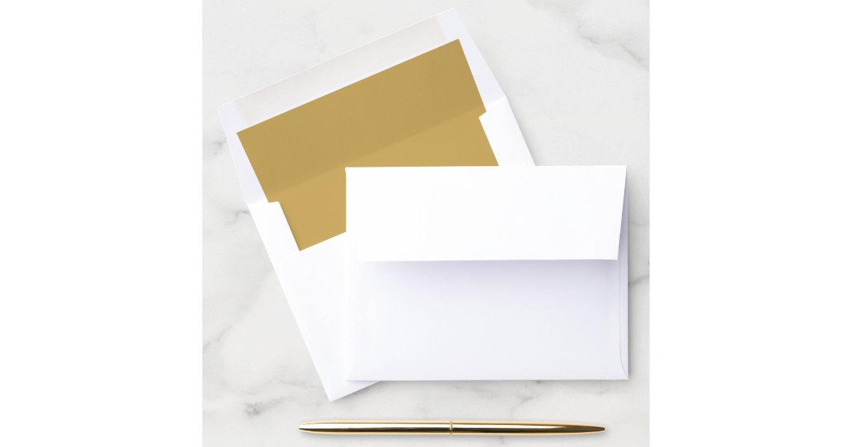 Simple Basic Minimalist Classic Professional Gold Envelope Liner | Zazzle