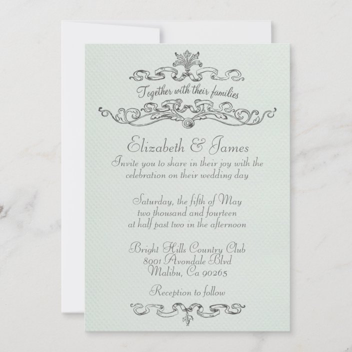 Simple Basic Wedding Invitations | Zazzle.com