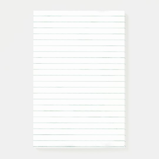 Simple basic white lined paper post-it notes | Zazzle.com