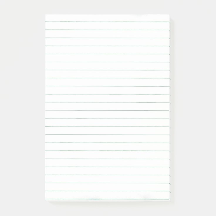Simple basic white lined paper post-it notes | Zazzle