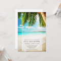 Simple Beach Destination Wedding Invitation | Zazzle