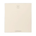 Simple Beige Logo and website Promo Business Notepad | Zazzle