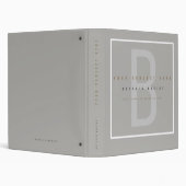 Simple best multi-functional gray binder | Zazzle