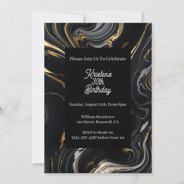 Simple Birthday Invitation | Zazzle