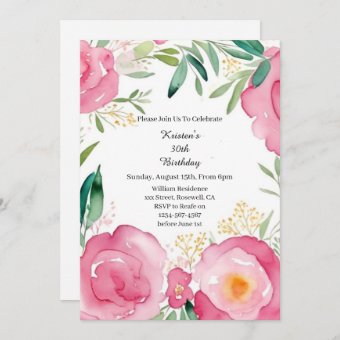 Simple Birthday Invitation | Zazzle