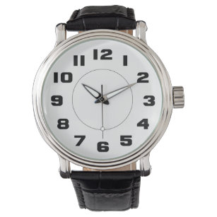 Large Numbers Wrist Watches | Zazzle
