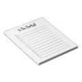 Simple Black And White Lined Checklist To Do List Notepad | Zazzle