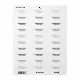 Simple Black and White Name and Phone Number Label | Zazzle