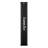 Simple Black and White Text Script Template Ruler | Zazzle