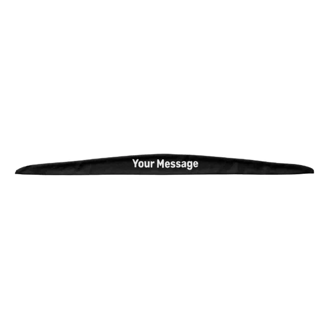 Simple Black and White Your Message Template Tie Headband | Zazzle