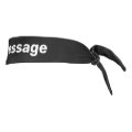 Simple Black and White Your Message Template Tie Headband | Zazzle