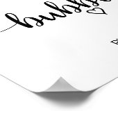 Simple Black Calligraphy Bubbles Sign | Zazzle