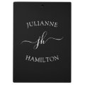 Simple Black Custom Add Your Name Clipboard | Zazzle